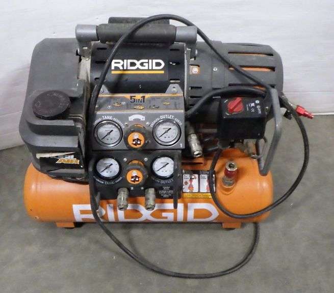Ridgid air compressor, used, works - Albrecht Auction Service