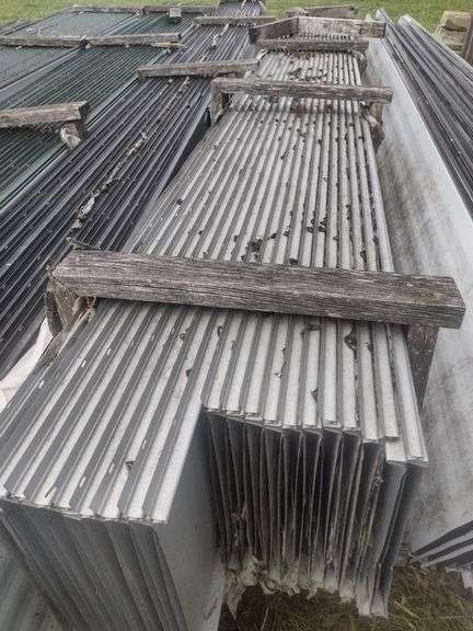 Bundle #5 of standing seam metal roofing, interlocking sheets with no ...