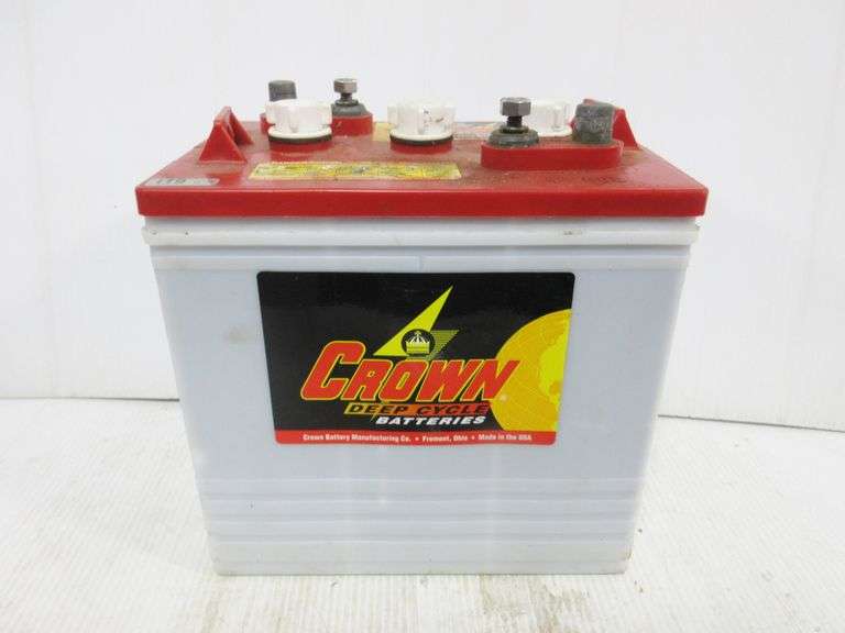 Crown deep cycle 6V battery, used, like new - Albrecht Auction Service