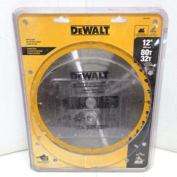 DeWALT DW3128P5 12" construction blade, new - Albrecht Auction Service