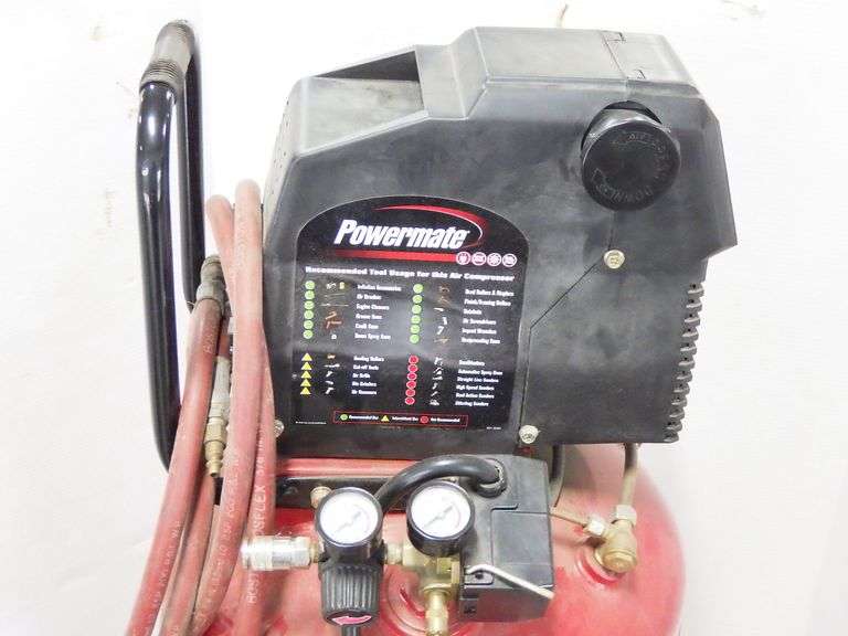 26-Gallon Powermate compressor, 135 PSI, 1.5 HP, good - Albrecht ...