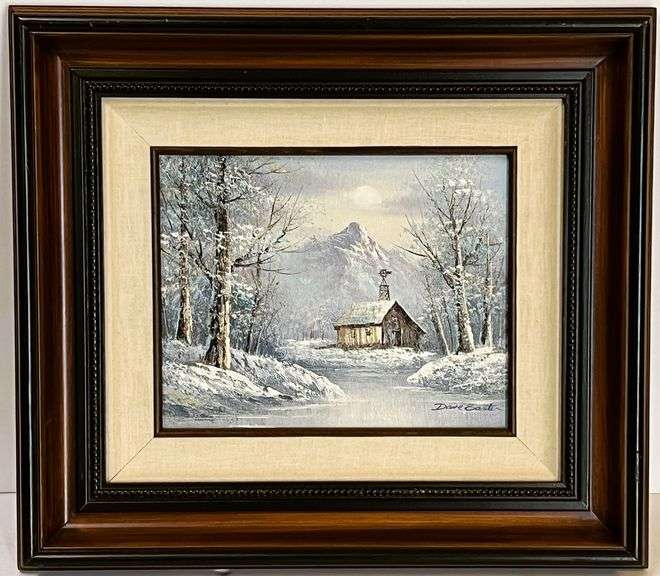 Original Dave Baxter contemporary oil painting, signed and framed, 17 ...