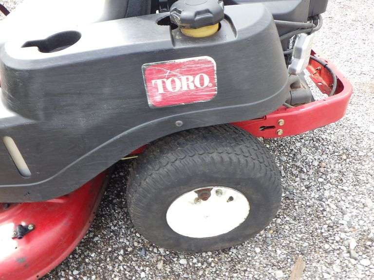 Toro zero turn lawn mower, needs a few tires and different deck, ran ...