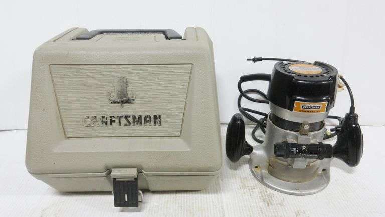 Craftsman router in case, double insulated, Model No. 315.17370, 100% ...