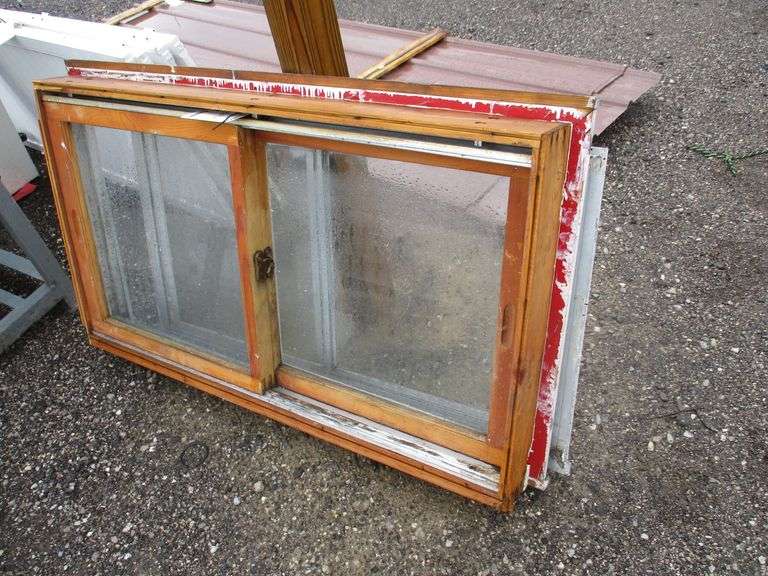 Salvaged window with storm window, frame, and sill, works - Albrecht ...