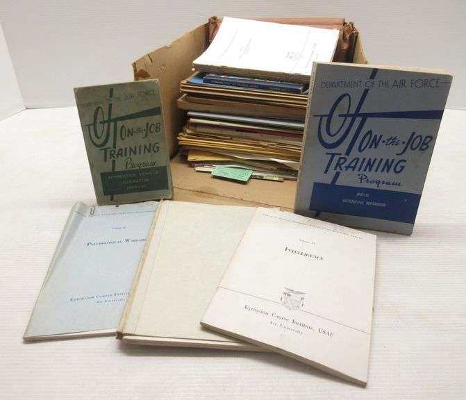 1958-1959 Air Force books with other pamphlets and letters - Albrecht ...