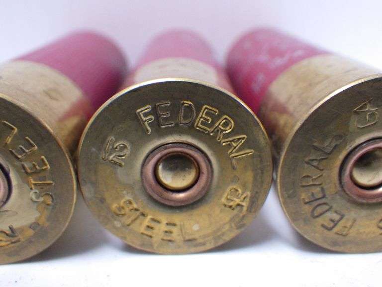 (125) Federal Classic Steel 12-Gauge 2 3/4" Shells, 1 oz. of No. 2 Shot ...