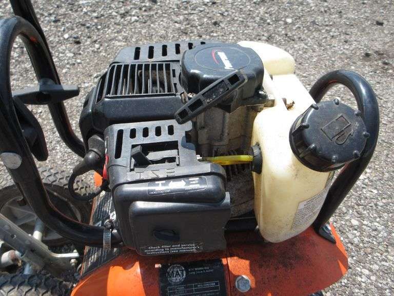 Powermate Gas Rototiller, 43cc Engine, 8" tines - Albrecht Auction Service