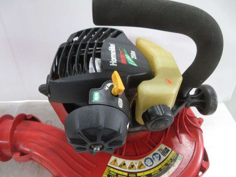 Homelite Mighty Lite 200 MPH leaf blower, 35"L, last used in summer of 2022 - Albrecht Auction ...
