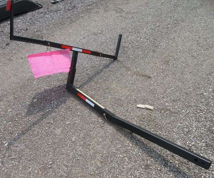 Truck bed hitch mount extension rack for lumber, ladder, canoe, and ...