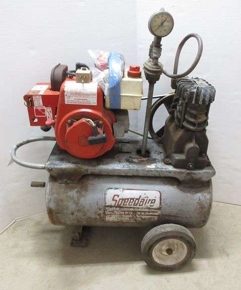 Speedaire compressor, gas powered, electric start, worked 5 years ago ...