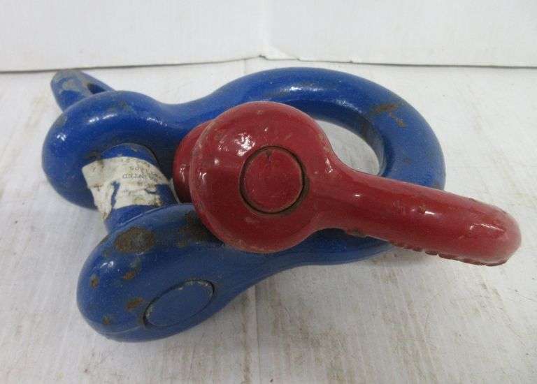 (2) Shackles/Clevises: Campbell- 8.5-Ton, and Crosby- 4.75-Ton, like new - Albrecht Auction Service