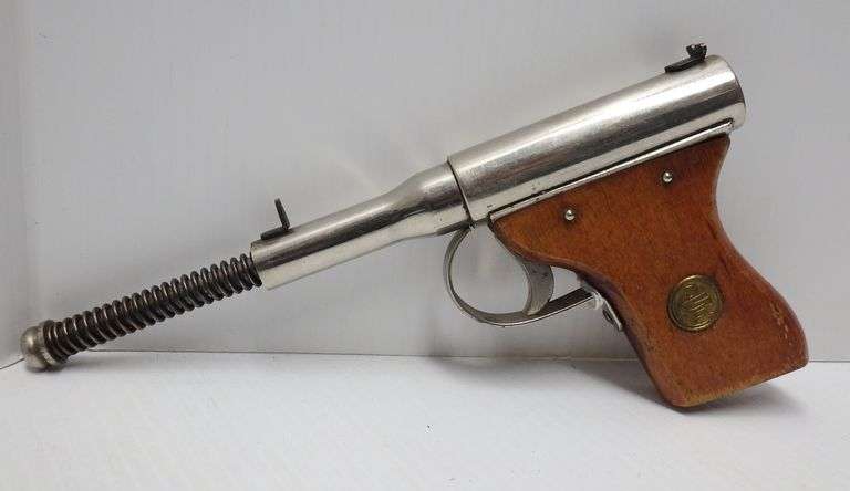 1930's German JGA 4.5mm Pellet Spring Piston Pistol - Albrecht Auction ...