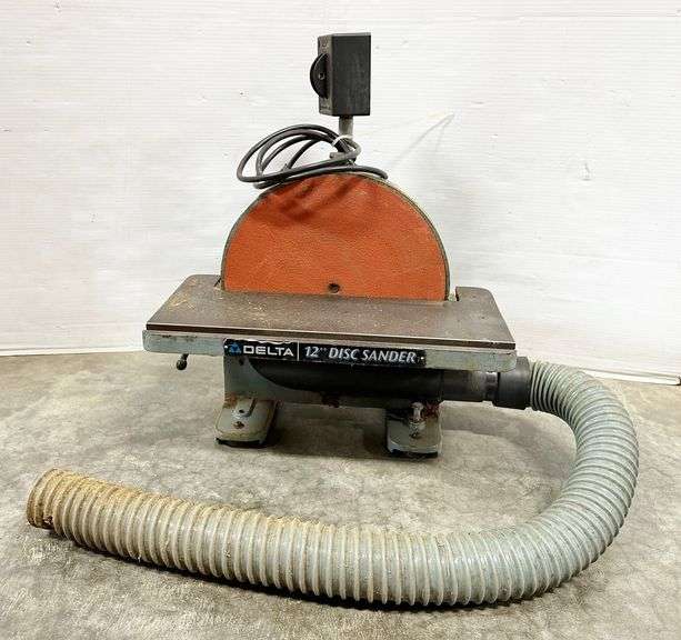 Delta 12" disc sander with tilt table, disc brake and dust collection ...