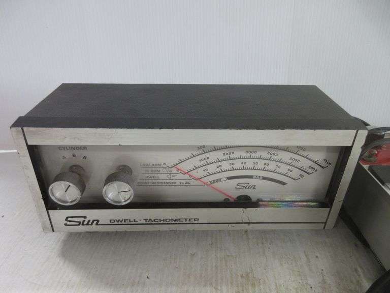 Sun dwell tach meter, Penske dwell tach meter, and an inductive timing ...