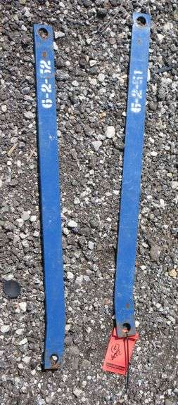 Pair of farm tractor 3-point hitch stabilizer arms, in used condition ...