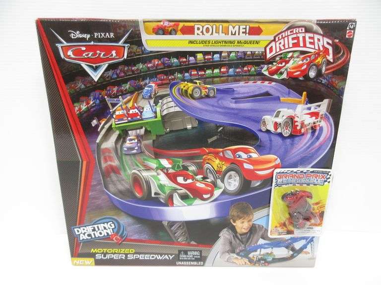 Disney's Pixar Cars, motorized super speedway Grand Prix motorcycle ...