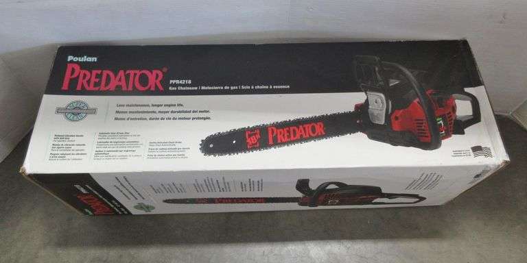 Poulan predator 18" chainsaw, NIB - Albrecht Auction Service