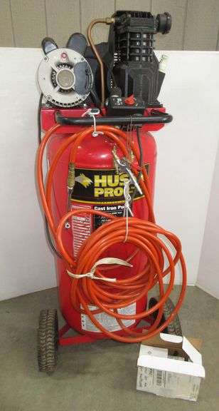 Husky Pro 30-gallon air compressor and parts - Albrecht Auction Service