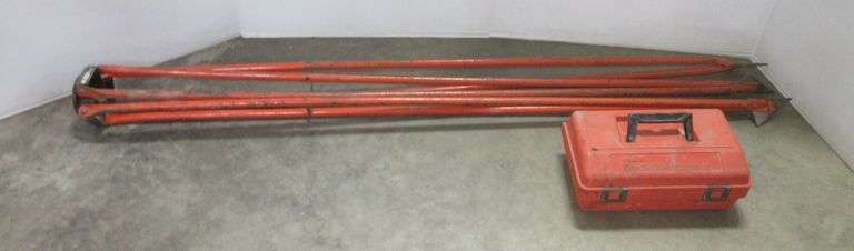 David White sight level LPG-28, tripod, and stick, tripod- 61"H, in ...