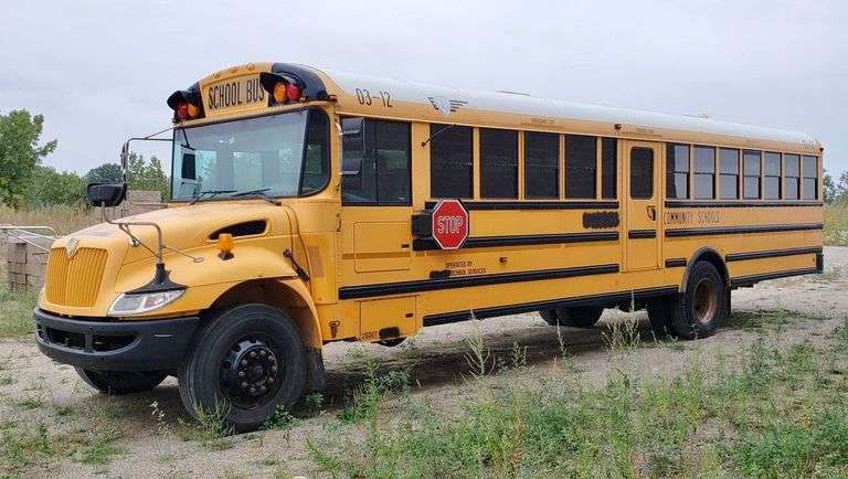 2012 International Diesel School Bus, (107,000 Miles), Check Engine ...