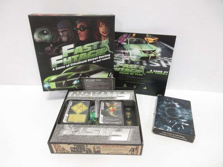(2) Atlas Games RPG Fast & Fhtagn Street Racing, Lunch Money Card Game ...