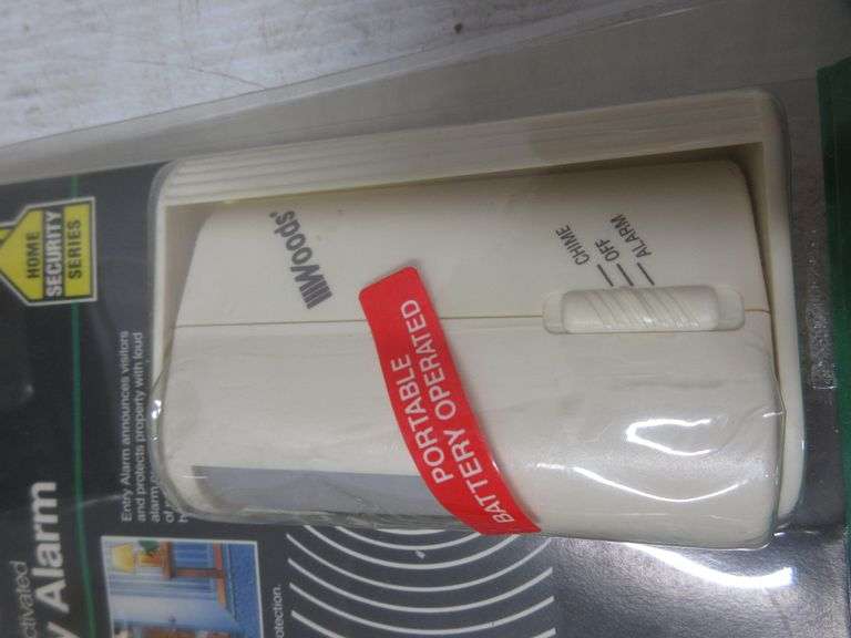 (4) Woods motion activated entry alarms, new in sealed packages ...