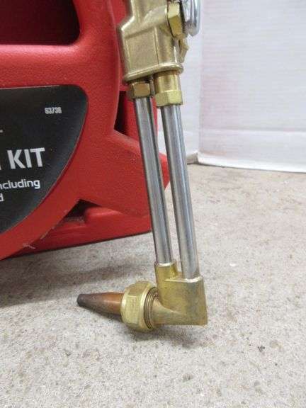 Olsen portable acetylene torch kit, with full tanks, tips, goggles, and ...