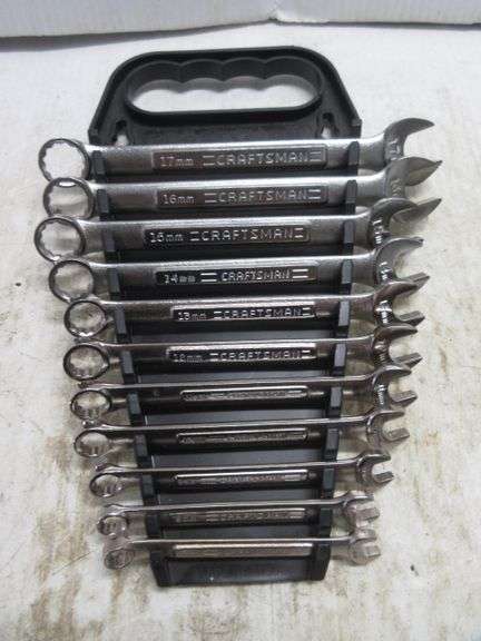 Craftsman 11-Piece metric wrench set, 7mm- 17mm, new - Albrecht Auction ...