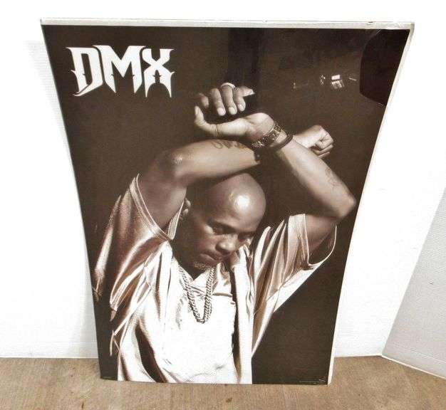 DMX poster, 24"W x 36"H, poster is good, plastic has tear in top corner ...