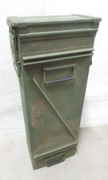 120mm Military mortar case, 12"W x 6 1/2"D x 32"H - Albrecht Auction ...