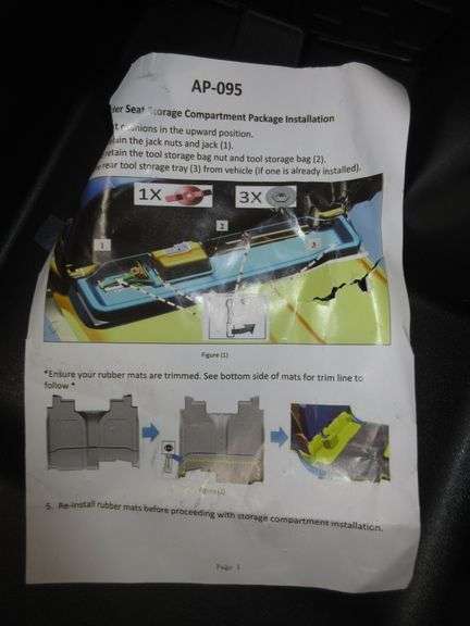 Under seat storage container box organizer, fits 2019-2023 Chevrolet ...