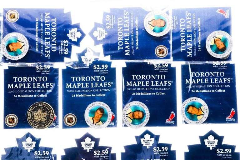 Toronto Maple leafs 2002/03 Medallion Collection - Full Set 24 Players ...