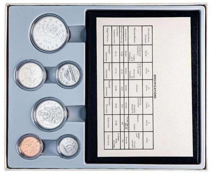 RCM 1983 Specimen Coin Set Grey Box - The Auction Vault