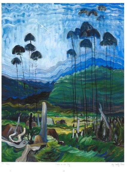 Emily Carr (1871-1945) Into The Light Collection "Tree In The Sky" 9x11 ...