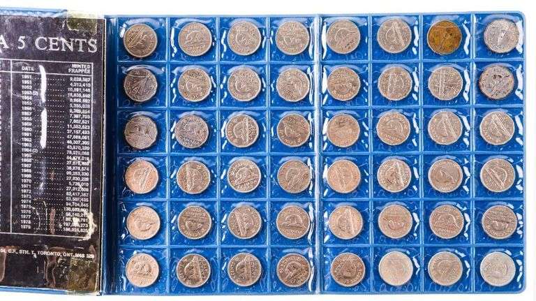 Canada 5 Cents Collection Blue Book - The Auction Vault