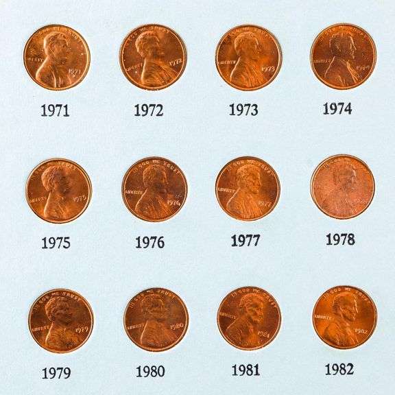 Lincoln Memorial Cent Collection Complete Date Set - The Auction Vault