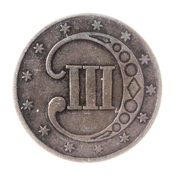 1853 USA Silver 3 Cents ICCS VG8 - The Auction Vault