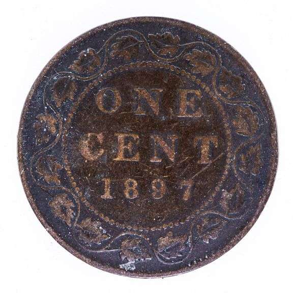 Canada 1897 Victoria Large One Cent Coin - The Auction Vault