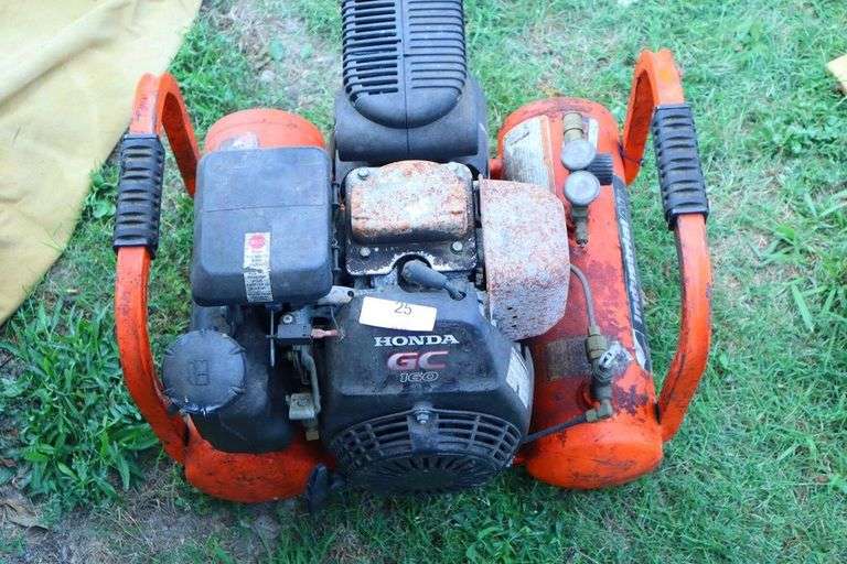 AIR COMPRESSOR HONDA GC160 PONTOON 4 GALLON 50-STATE - Auction HUB Texas