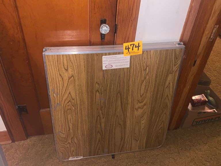 Metal Alumilite Folding Table - Assiter Auctioneers