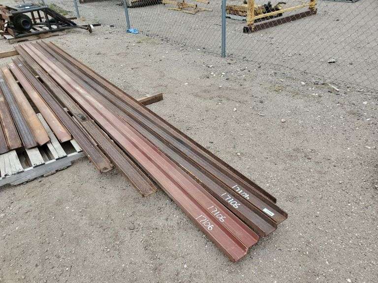 (5) Sticks 4" Steel C Channel Iron 18' - Assiter Auctioneers
