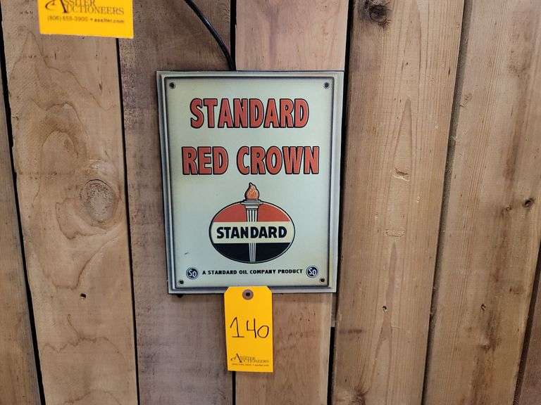 Reproduction Standard Red Crown Sign - Assiter Auctioneers
