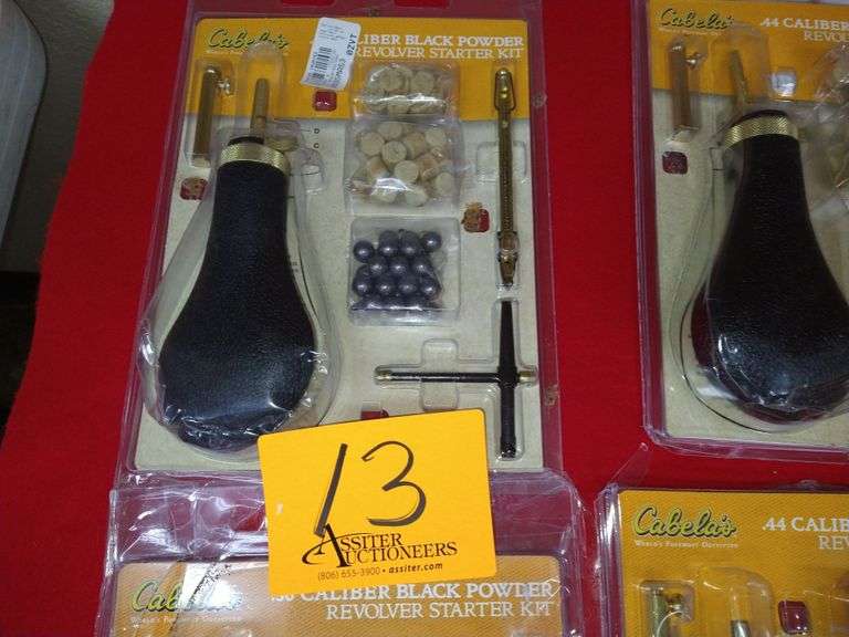.44 Caliber Black Powder Revolver Starter Kits - Assiter Auctioneers
