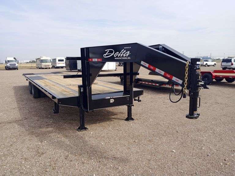2023 Delta Gooseneck Flatbed Trailer - Assiter Auctioneers