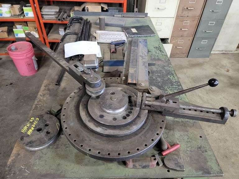 Manual Pipe Bender Table w/Attachments - Assiter Auctioneers