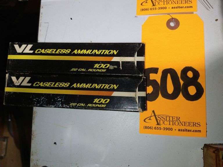 200 Rounds VL Caseless Ammunition .22 Cal - Assiter Auctioneers