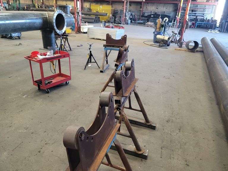 (17) Assorted Pipe Roll Stands - Assiter Auctioneers