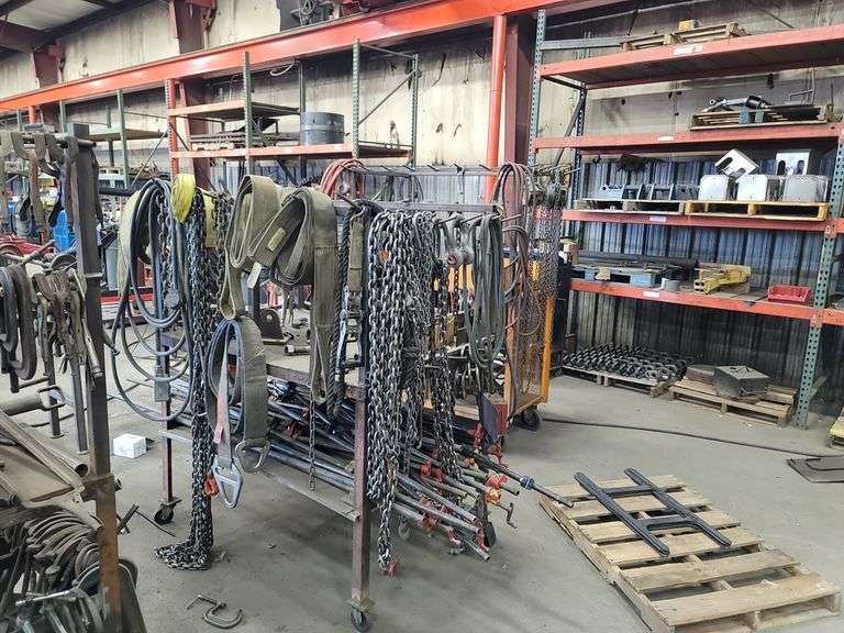 Chain, Sling & Bar Clamps Rack - Assiter Auctioneers