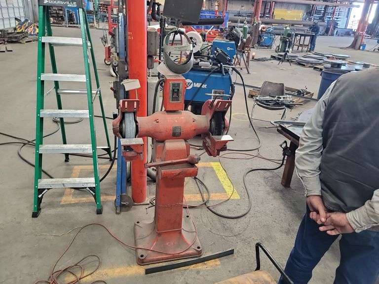 Industrial Pedestal Grinder - Assiter Auctioneers